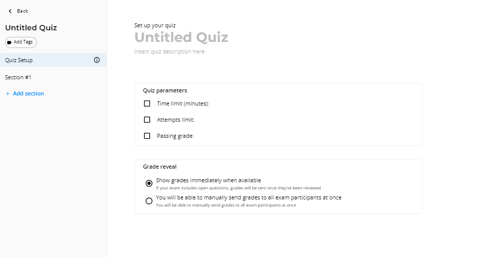 Create a Quiz